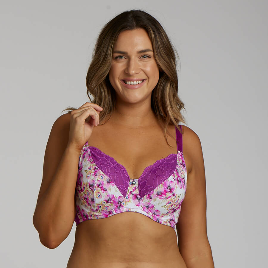 Print Full Cup Bra - Aster | Rose & Thorne