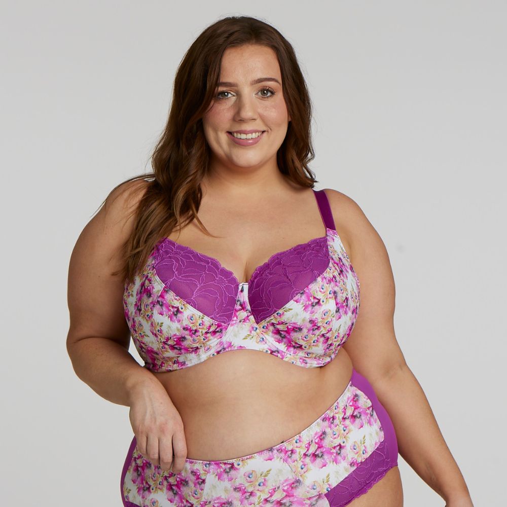 Print Premium Support Bra - Aster | Rose & Thorne
