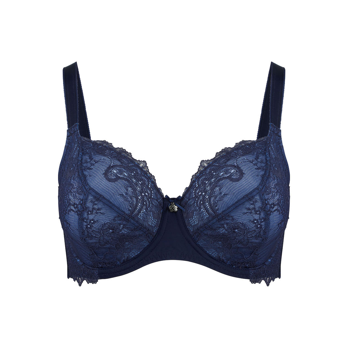 Nightingale Lace Full Cup Bra - Navy | Rose & Thorne
