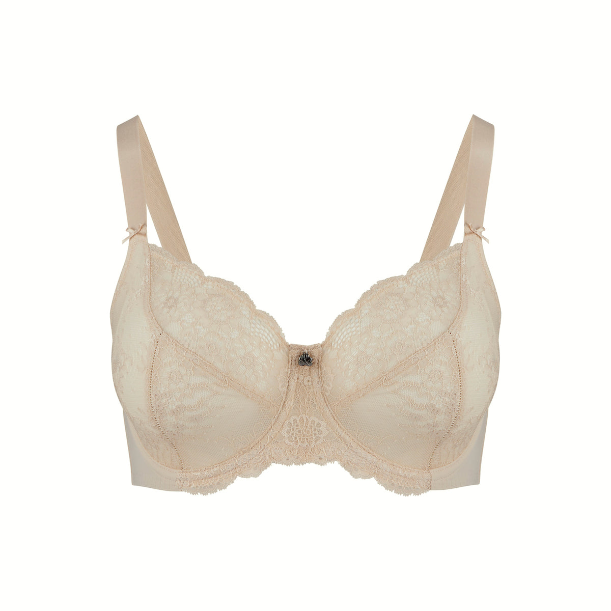 Peony Lace Full Cup Bra - Cafe Latte