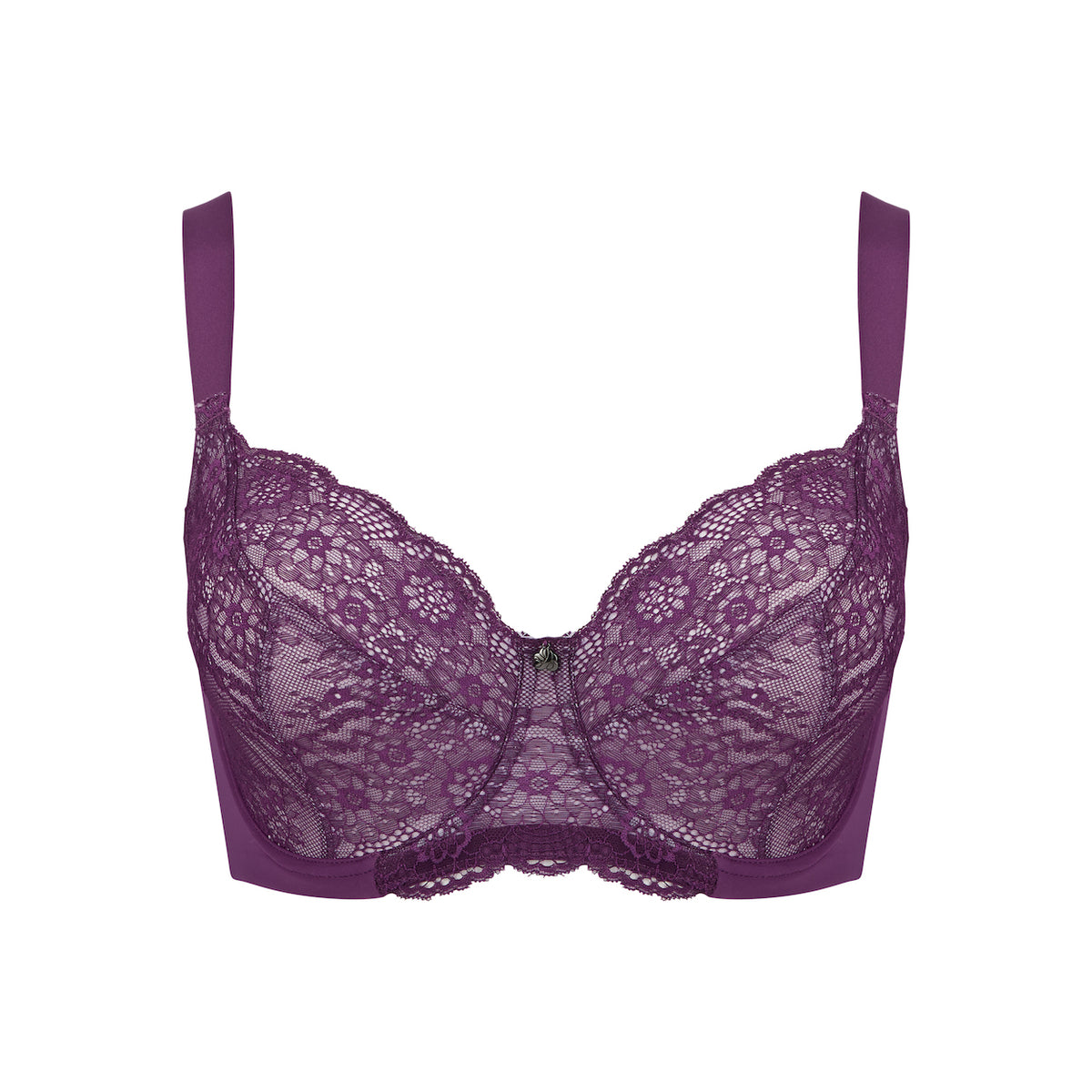 Peony Lace Full Cup Bra - Purple Wineberry | Rose & Thorne